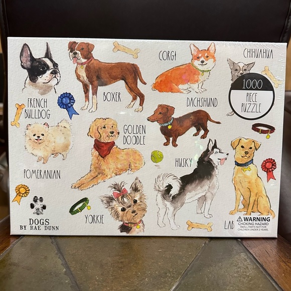 Rae Dunn | Games | Rae Dunn Dog Breeds 00 Piece Puzzle Brand New | Poshmark